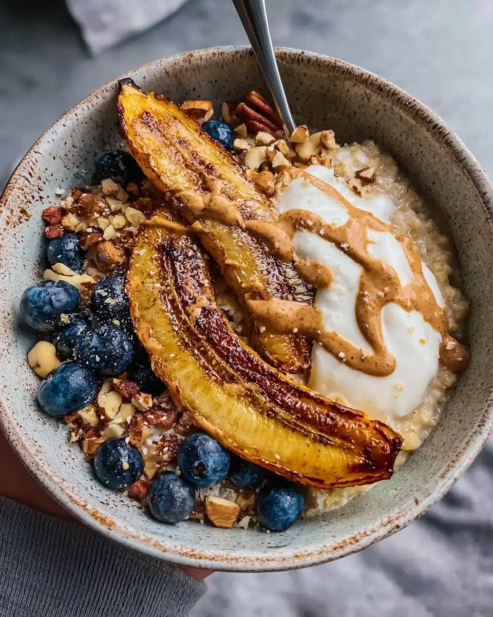 Chopped Thai Crunch Chicken Salad & Caramelized Banana Split Overnight Oats