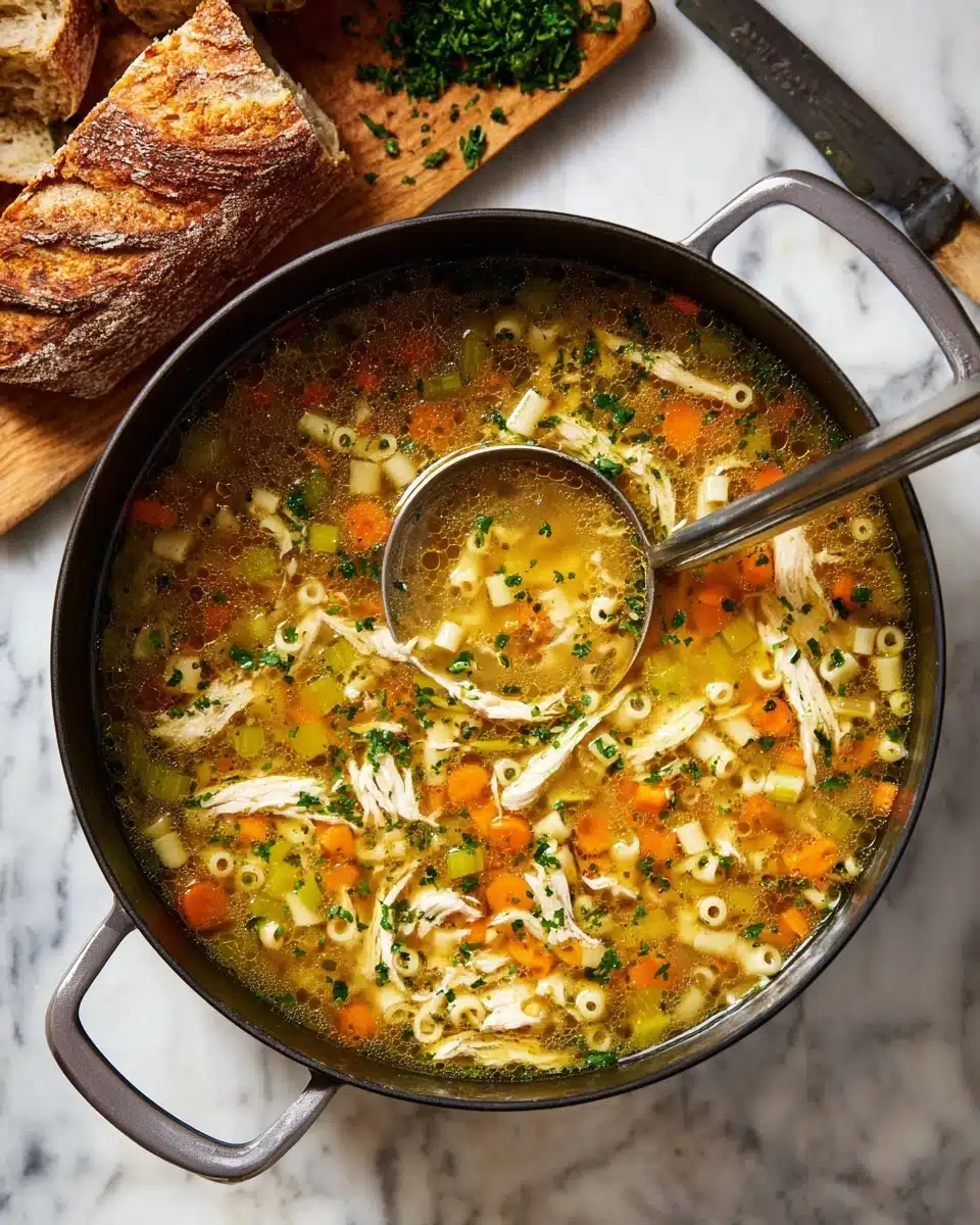 Cold Fighting Chicken Noodle Soup Recipe - Comforting & Immune-Boosting