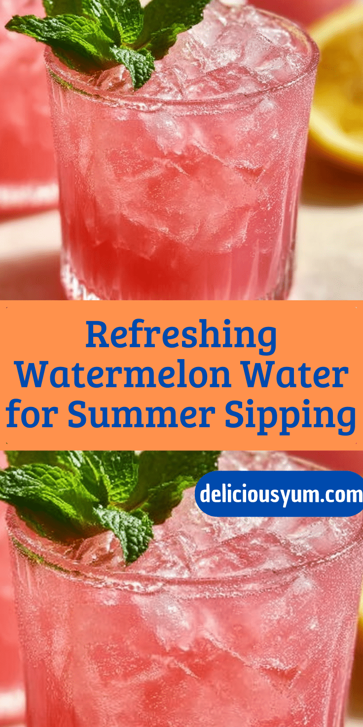 Watermelon Water Recipe: Refreshing Summer Drink for Hot Days