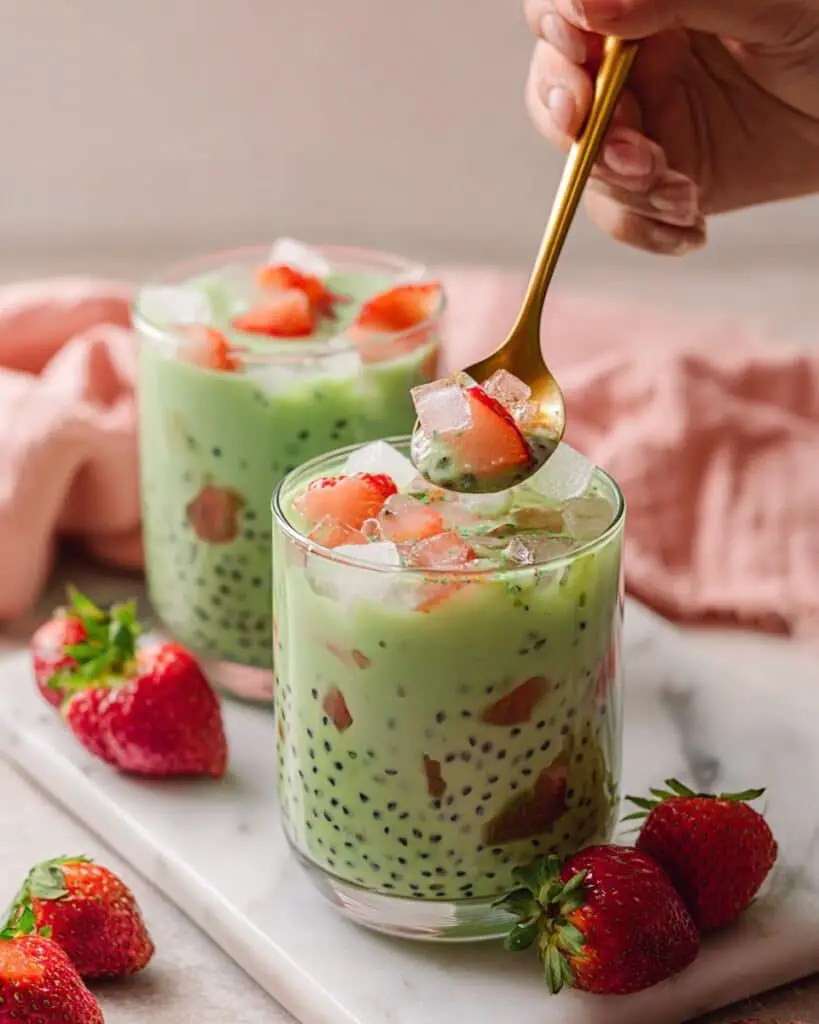 Strawberry Matcha Sago Dessert: Bright, Refreshing & Easy
